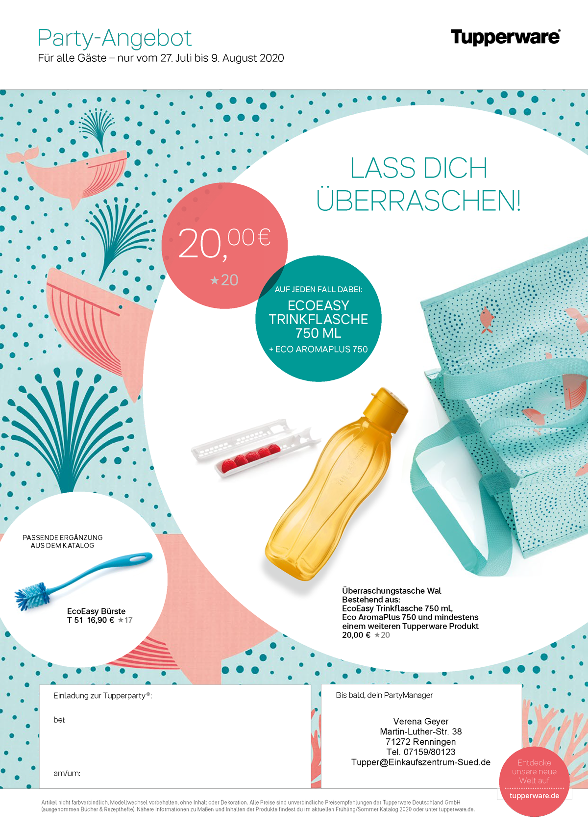 Tupperware – die August-Specials sind online – Einkaufszentrum Süd ...